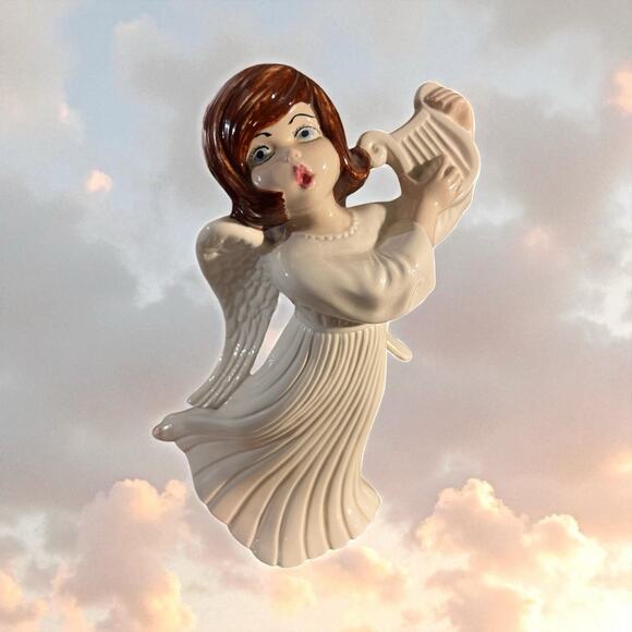 Atlantic Mold | Holiday | Christmas Angel Atlantic Mold Ceramic Harp ...